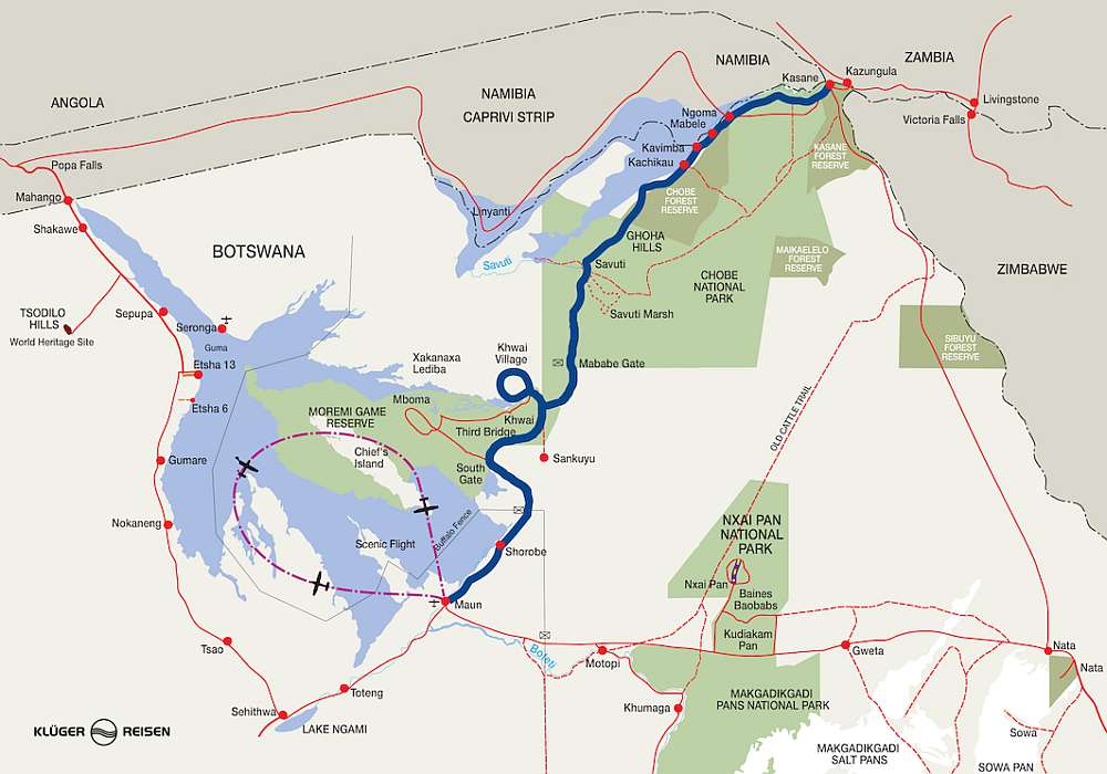 Botswana Gruppensafari 7 Tage im Chobe Nationalpark
